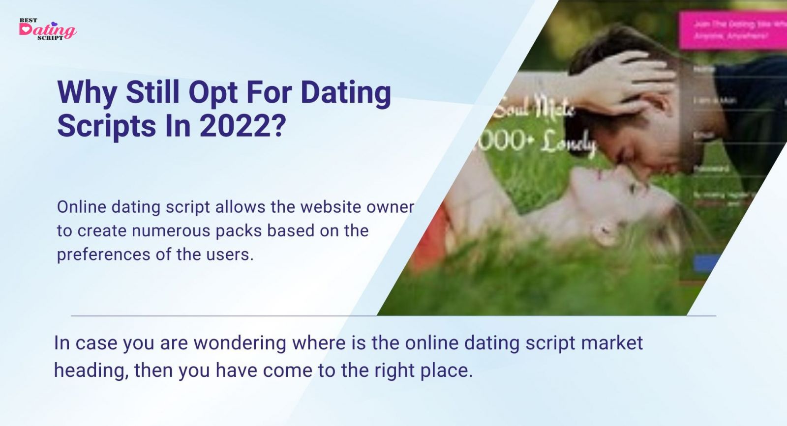 Where Are We Heading With Our Online Dating Script?